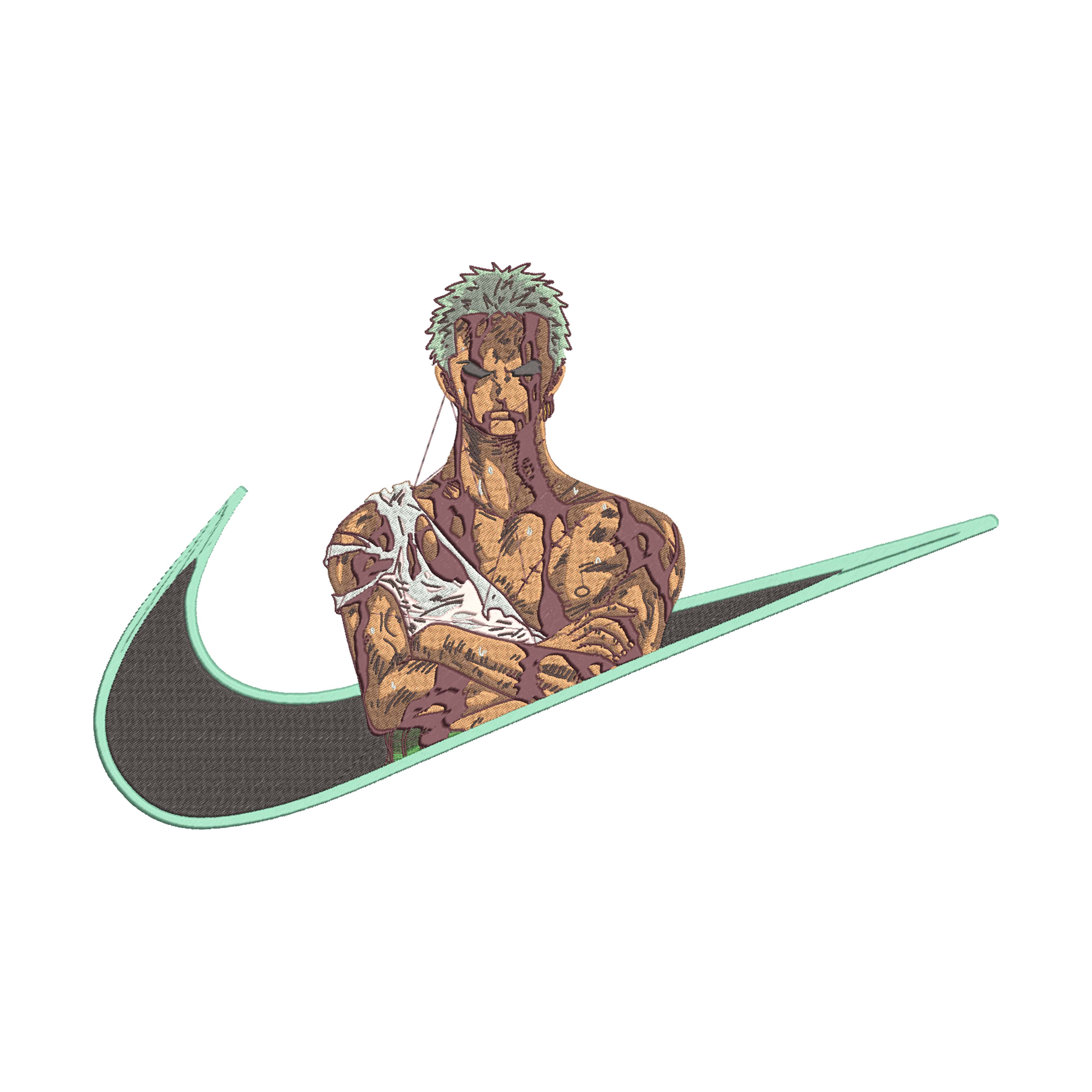 Roronoa Zoro Embroidery Design File One Piece Anime Embroide - Inspire ...