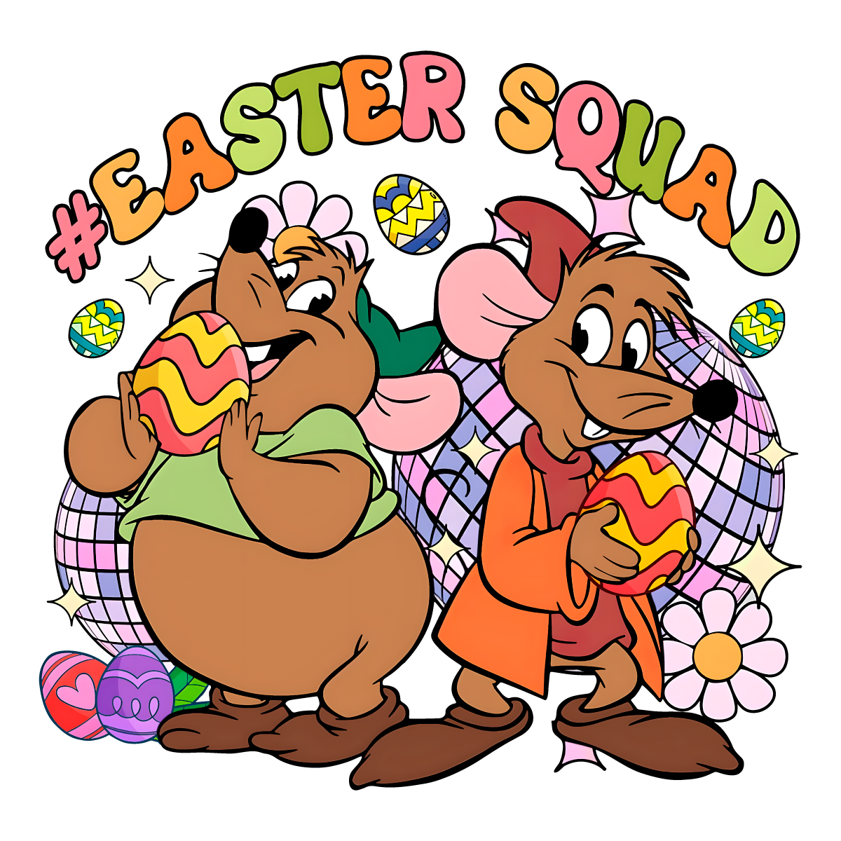 Easter Squad Jaq Gus Gus Happy Easter Day Png Sublimation | Inspire Uplift