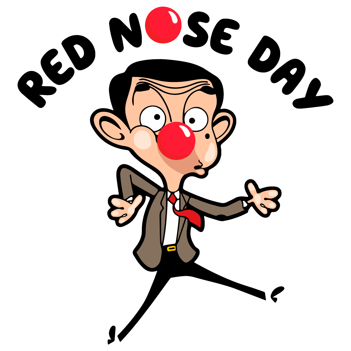 Red Nose Day Funny Mr Bean Svg File - Inspire Uplift
