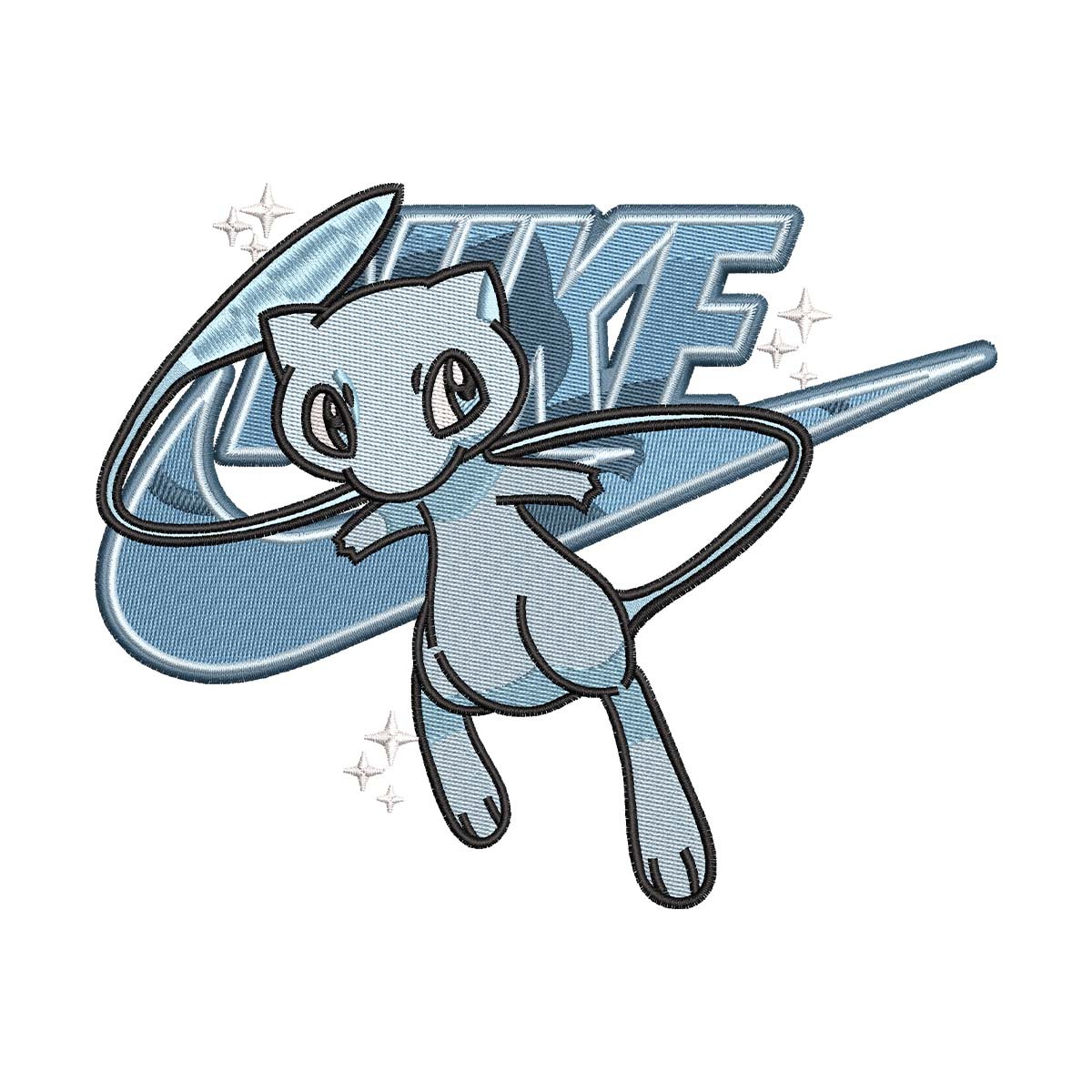 Nike Pokemon Mew Embroidery Design | Inspire Uplift