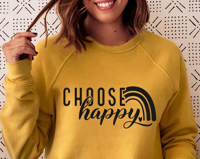 Choose Happy SVG PNG PDF, Positive Svg, Inspirational Svg, P | Inspire ...