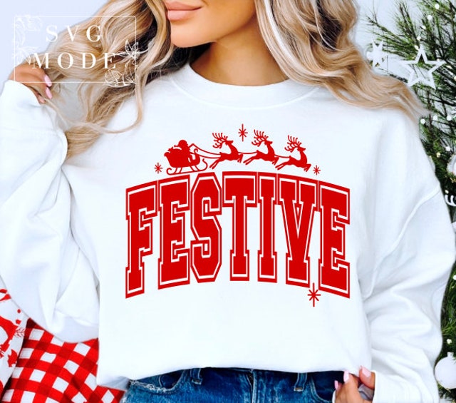 Festive SVG PNG, Jolly Svg, Christmas Svg, Christmas Jumper | Inspire ...
