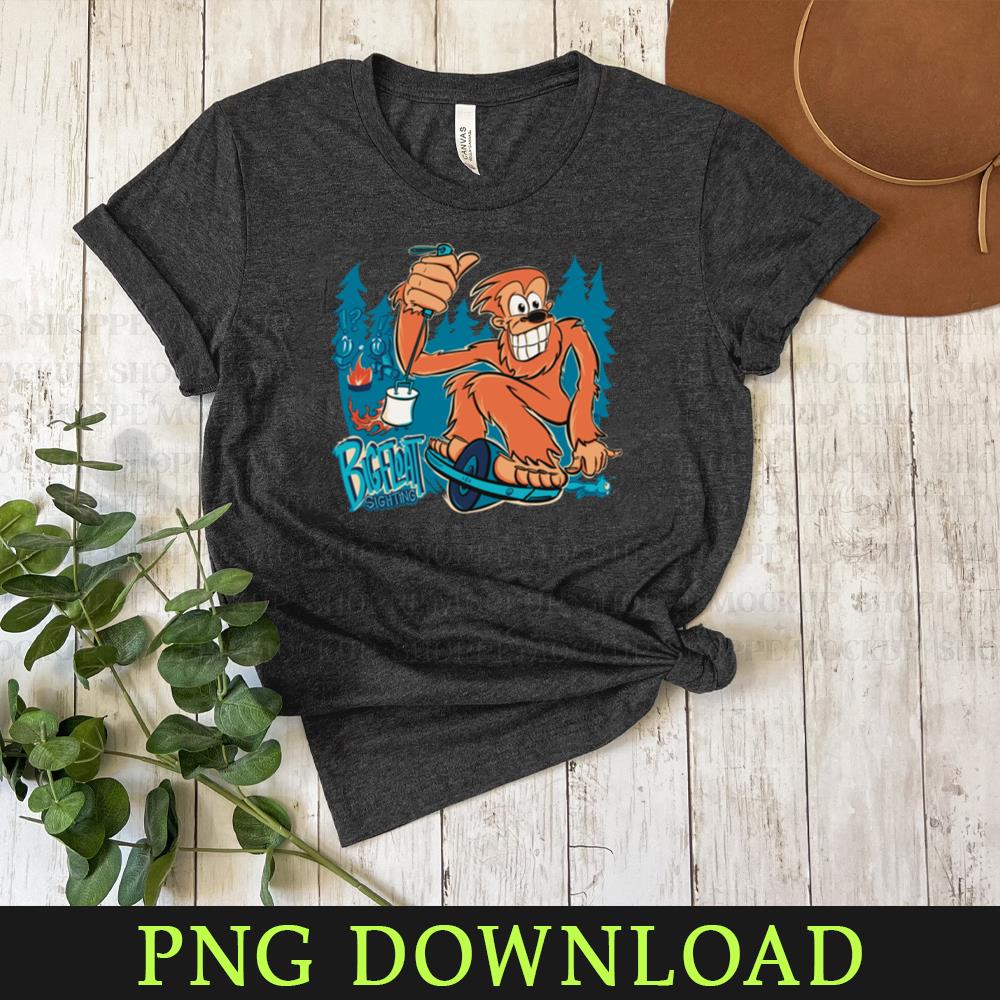 Bigfloat Sighting Onewheel Cartoon Animals, PNG design - Inspire Uplift