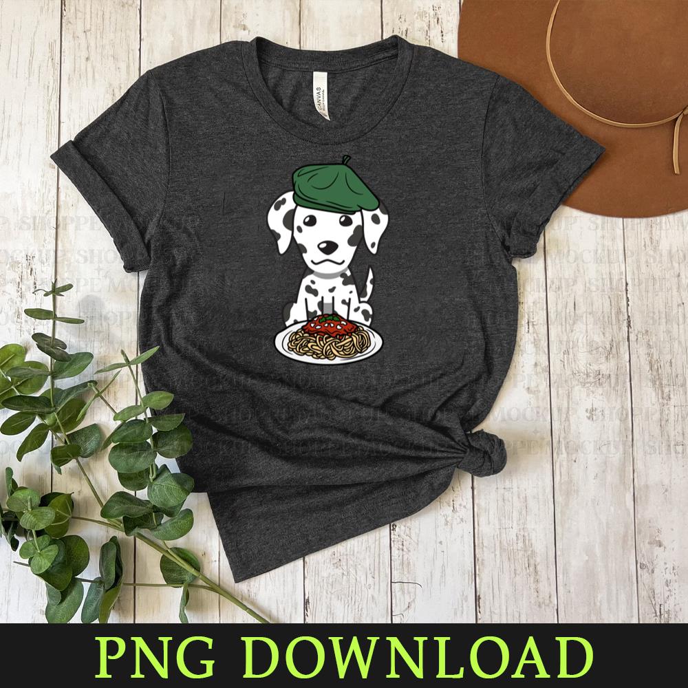 Dog eating Spaghetti dalmatian Cartoon Animals, PNG design | Inspire Uplift