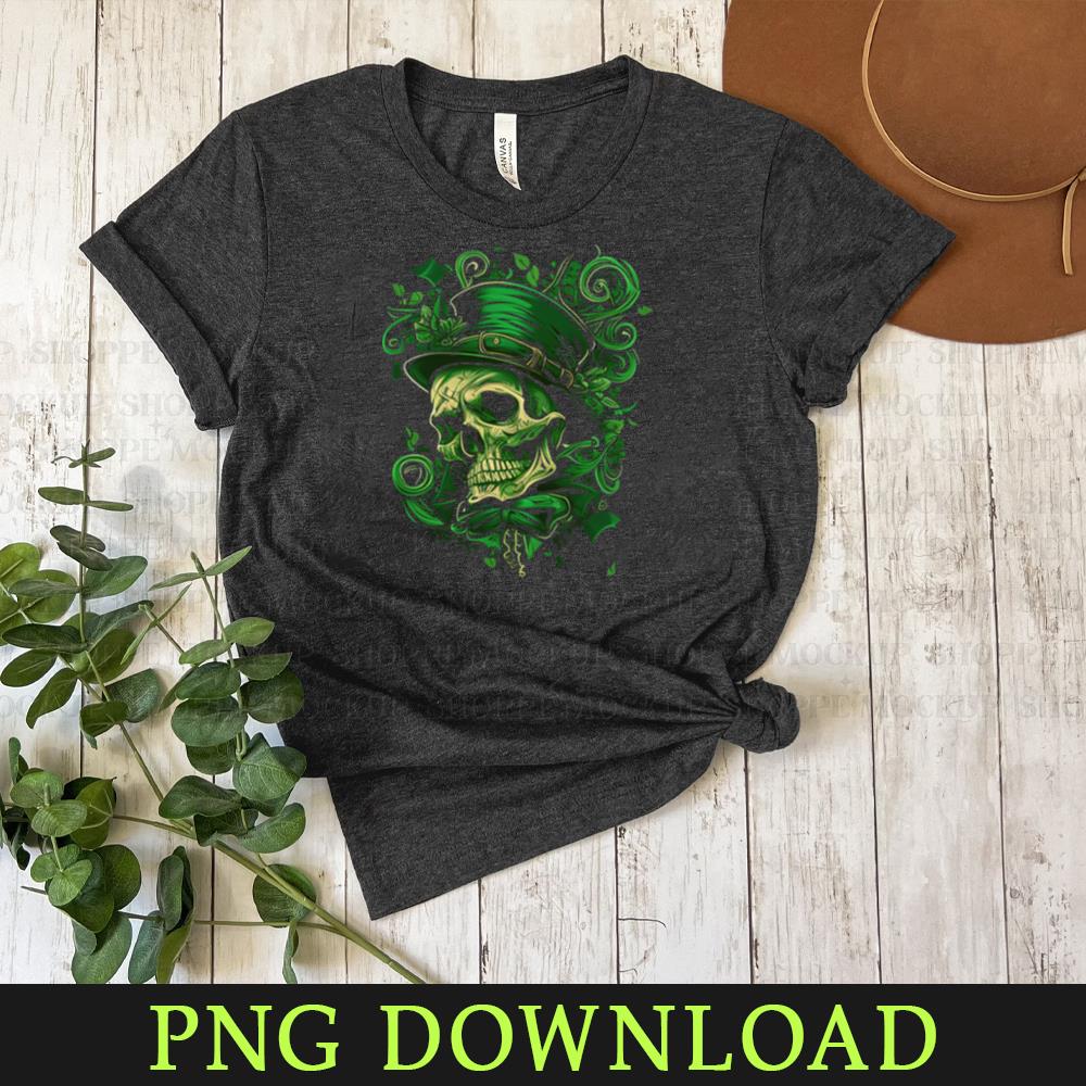 Saint Patrick skull PNG design | Inspire Uplift