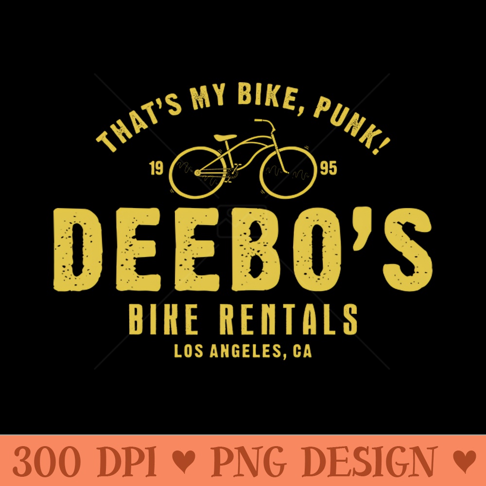 deebo's bike rentals - Vector PNG Download | Inspire Uplift