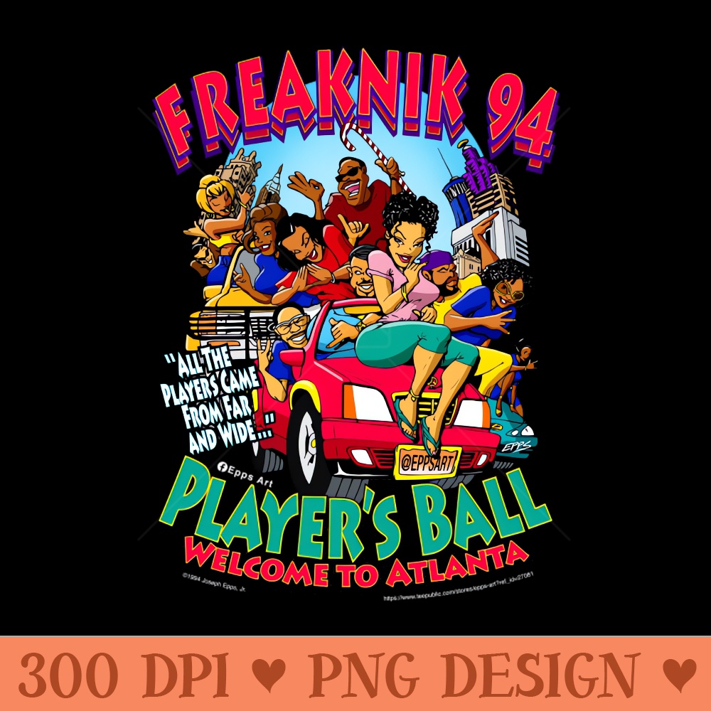 Freaknik 1994 Player's Ball - Transparent PNG | Inspire Uplift