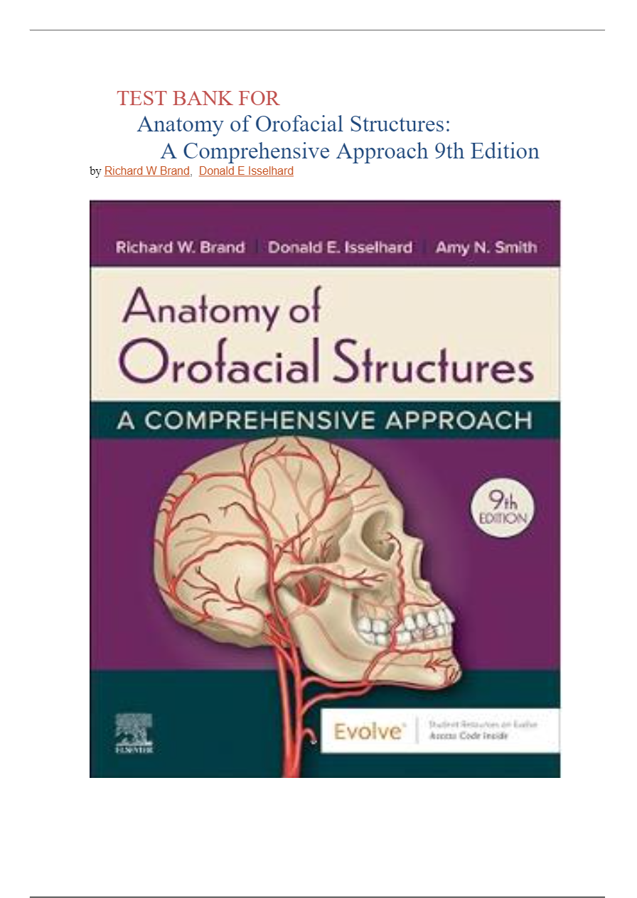 Test Bank For Anatomy of Orofacial Structures: A Comprehensi | Inspire ...