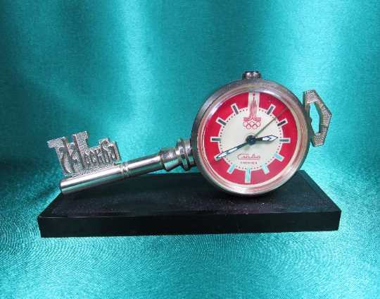 Desk Alarm Clock Slava Moscow Key, Olympic Games Vintage Sov - Inspire ...