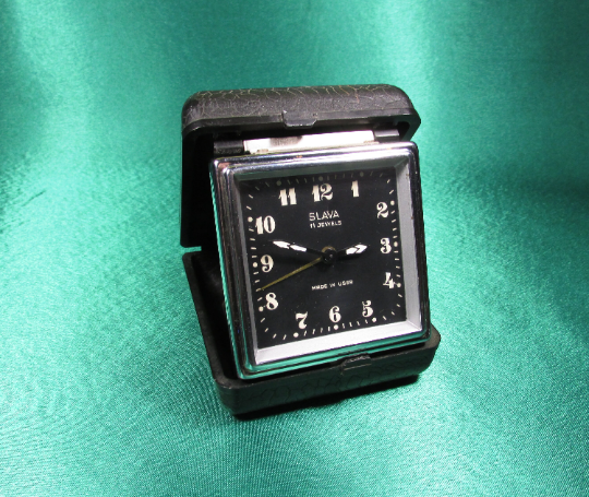 Vintage Mechanical Travel Alarm Clock Slava, Rare Retro Home - Inspire ...