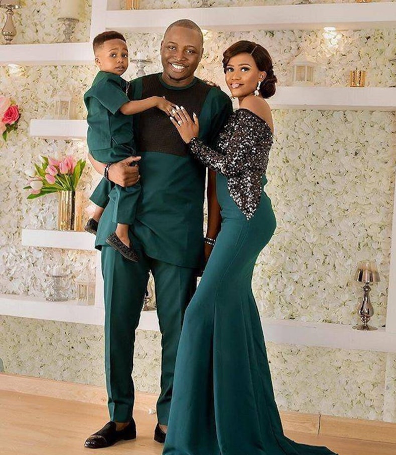 African Ankara matching outfit for couple, Native wedding ou | Inspire ...