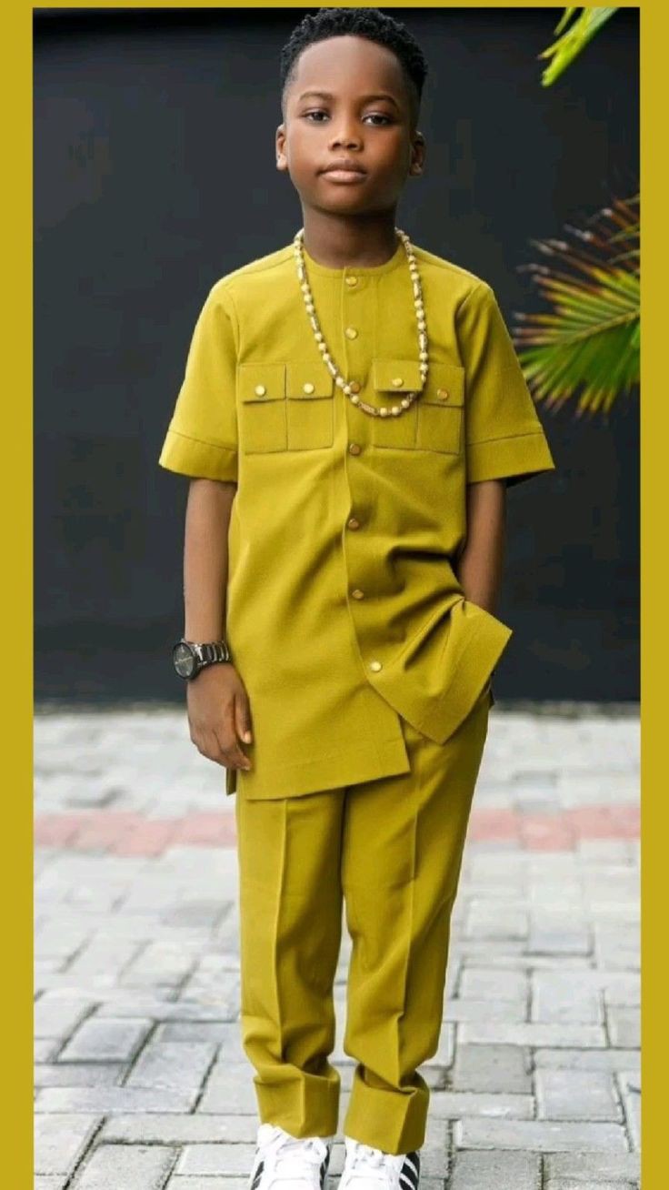 Classy African inspired boy's outfit, modern hand-made outfi | Inspire ...