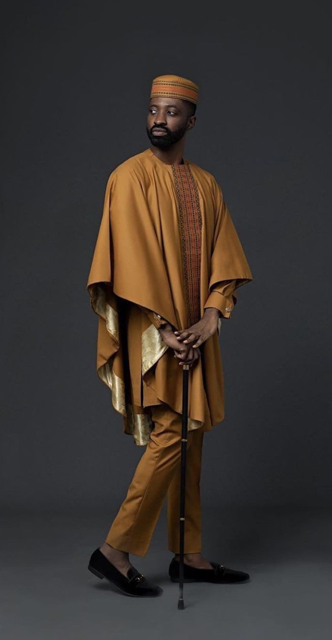 Majestic Style: Luxury African Agbada Suit for Grooms Who St | Inspire ...
