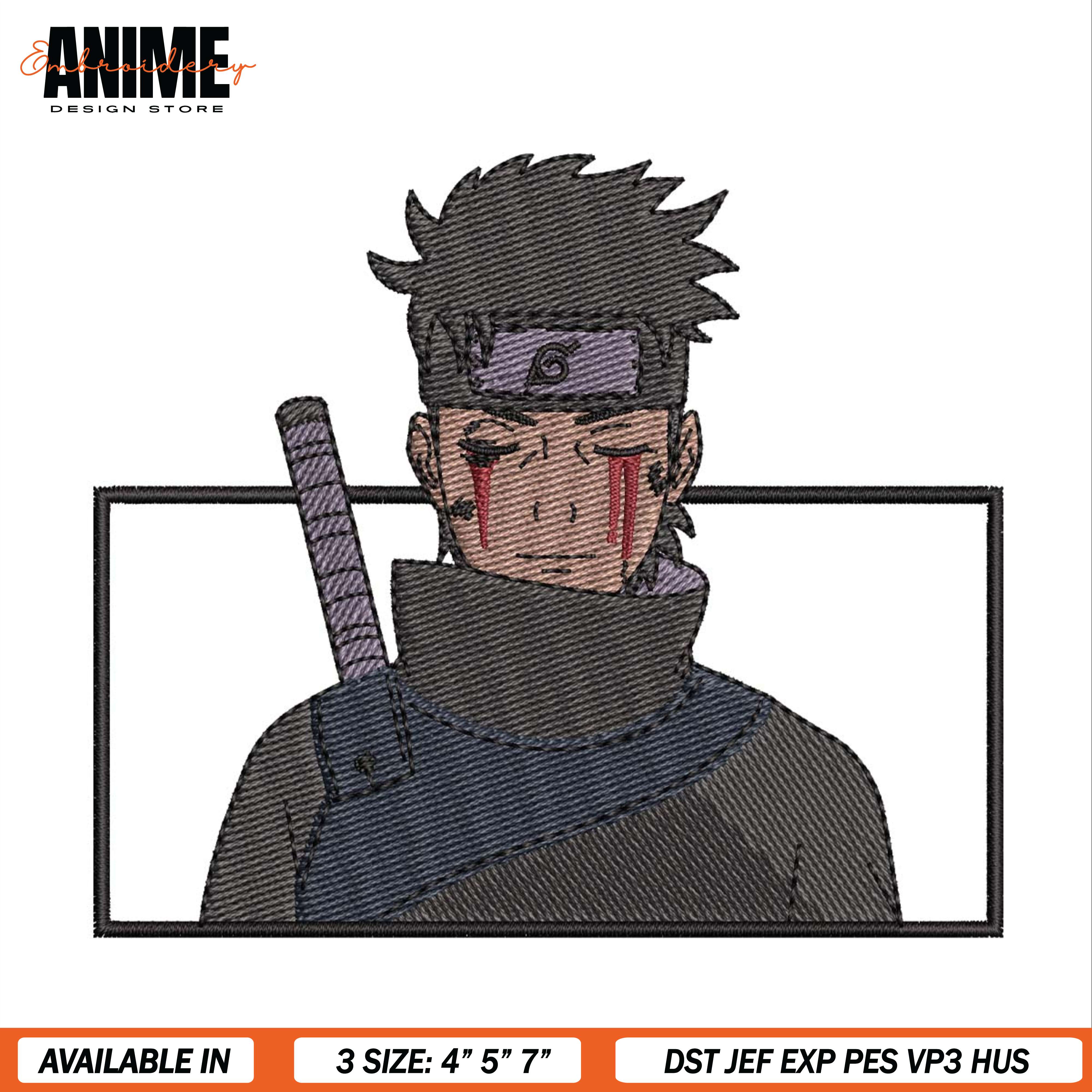 Shisui Uchiha Death Anime Embroidery File | Inspire Uplift