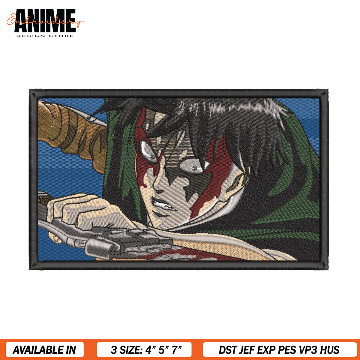 Anime Embroidery AOT Levi Eyes Bleed - Inspire Uplift