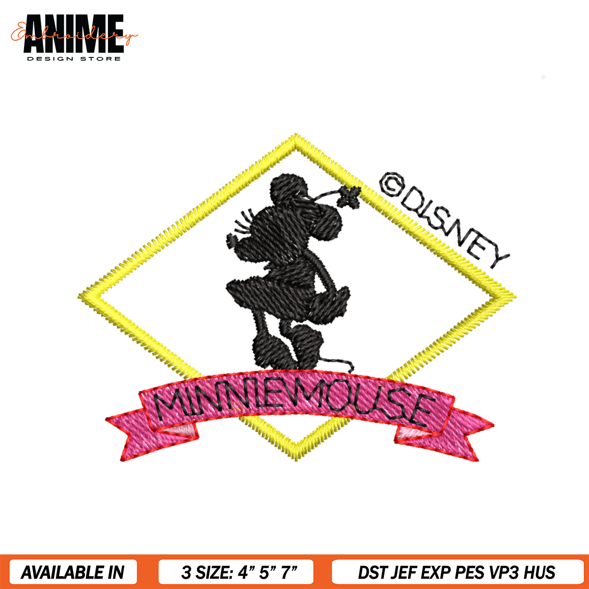 Minnie Mouse Logo Disney Embroidery | Inspire Uplift