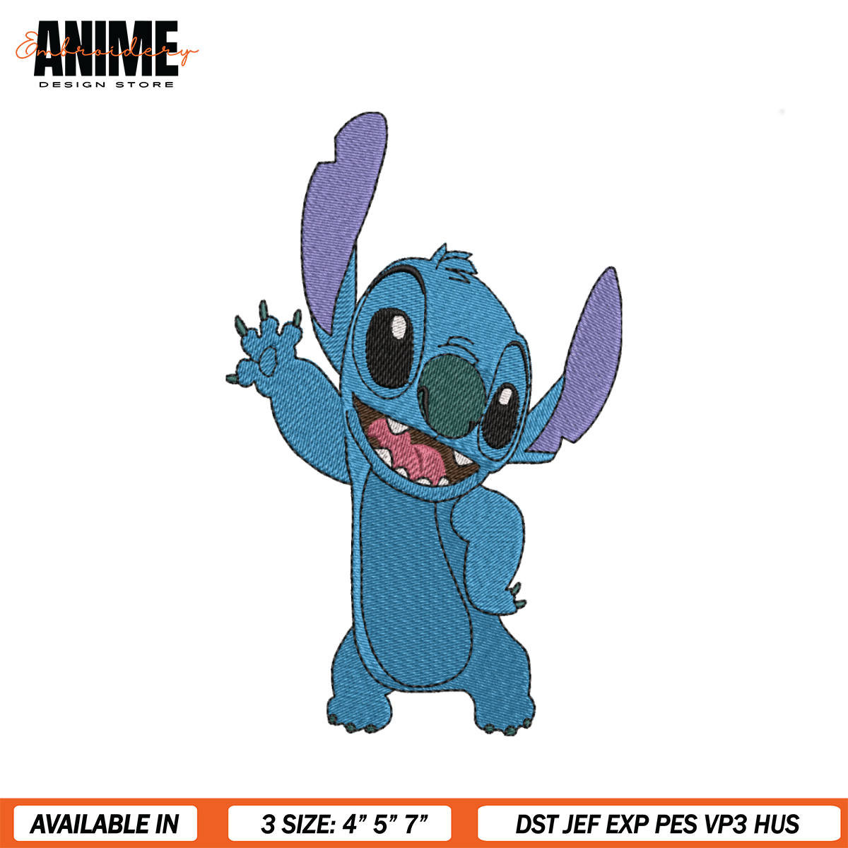 Stitch Say Hi Embroidery | Inspire Uplift
