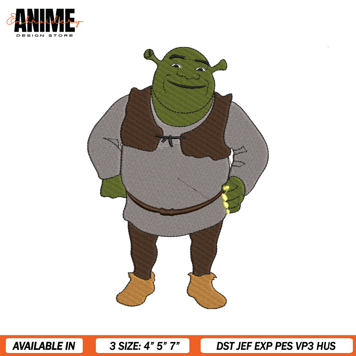 Standing Shrek Embroidery - Inspire Uplift