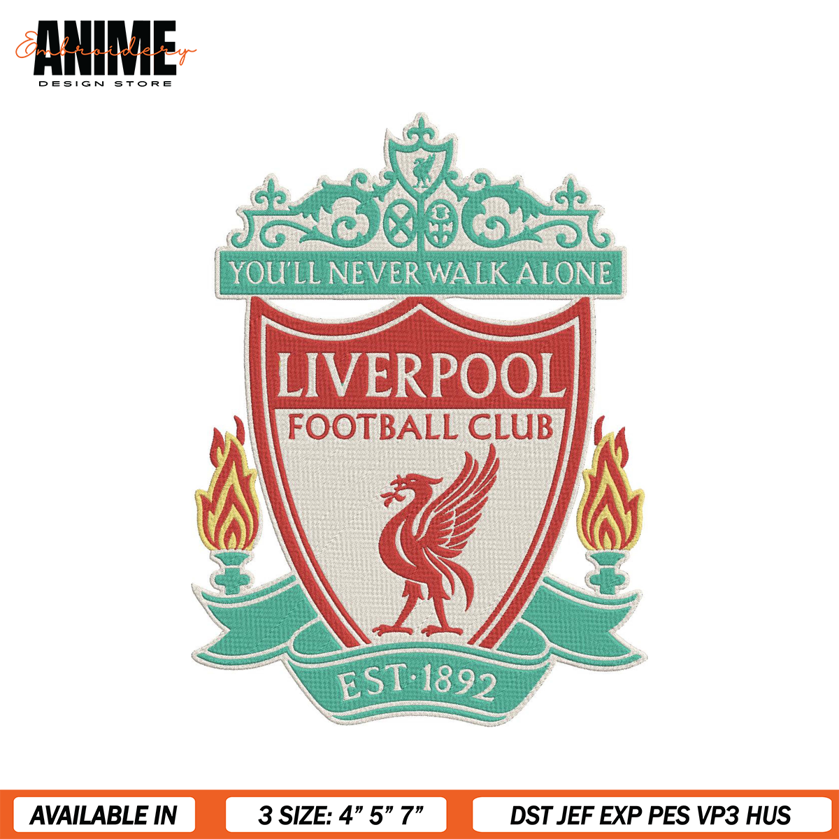 Liverpool FC Embroidery Designs, UEFA Champions League Machi - Inspire ...
