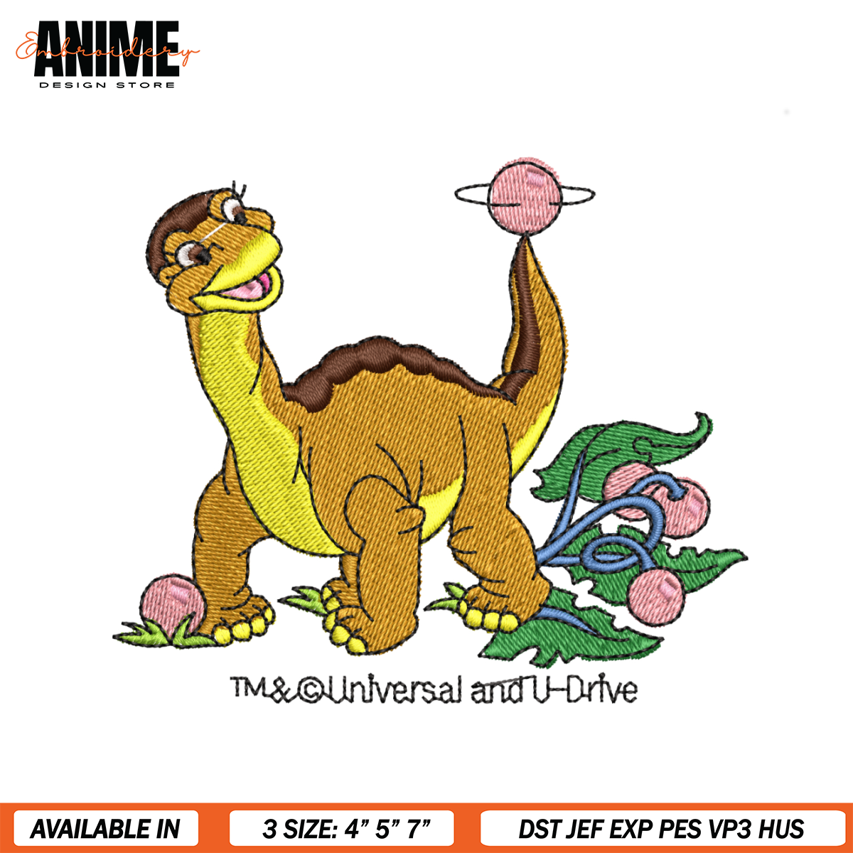 Land Before Time Littlefoot Embroidery, Land Before Time Emb | Inspire ...