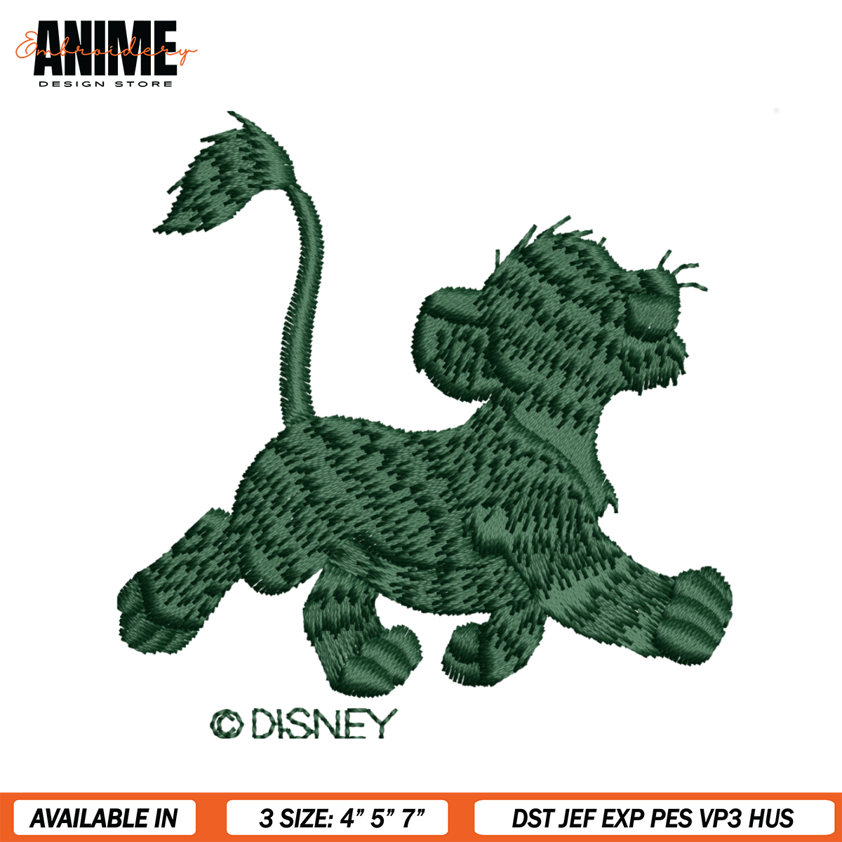 Disney Lion King Baby Simba Embroidery, Lion King Embroidery | Inspire ...