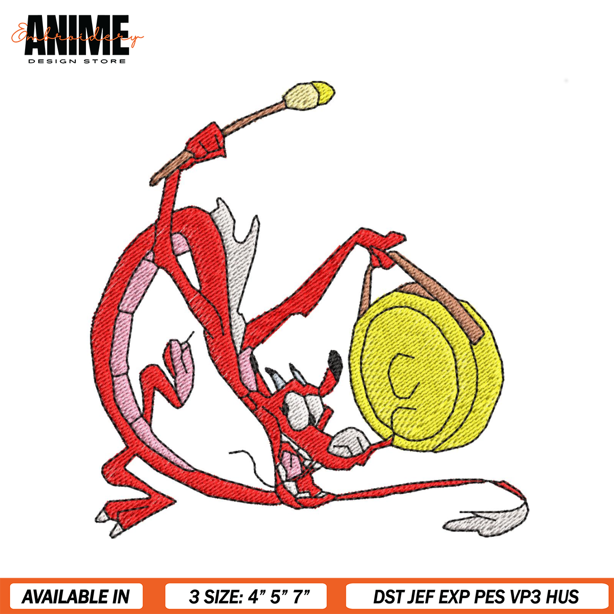 Disney Mulan Dragon Mushu Embroidery, Mulan Embroidery | Inspire Uplift