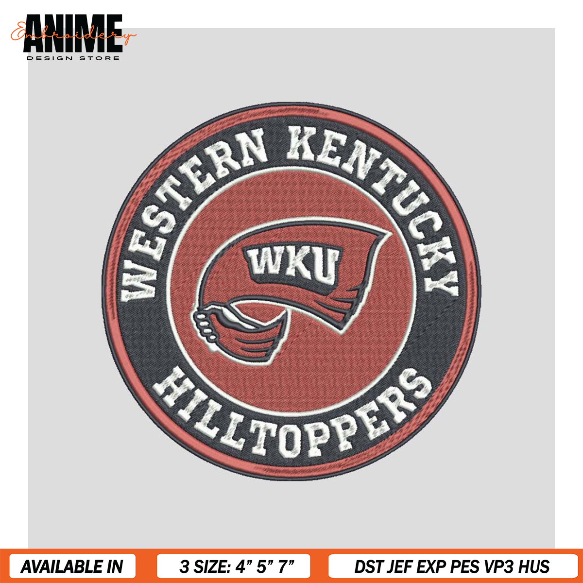 NCAA Western Kentucky Hilltoppers Embroidery Designs, NCAA L - Inspire ...