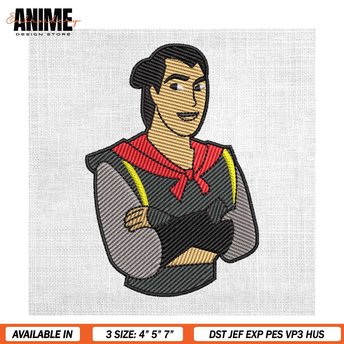 Disney General Li Shang Embroidery Design | Inspire Uplift