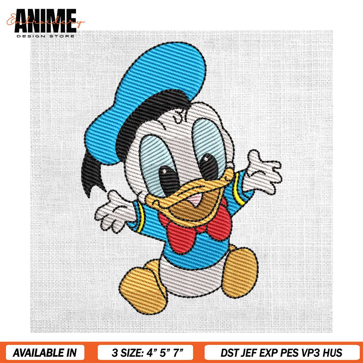 Chibi Sailor Donald Duck Valentine Couple Matching Embroider | Inspire ...