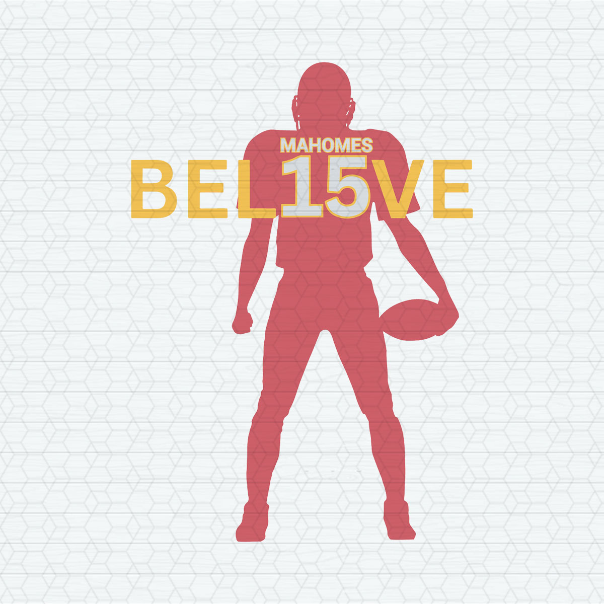 Kansas City Chiefs Mahomes Believe SVG | Inspire Uplift