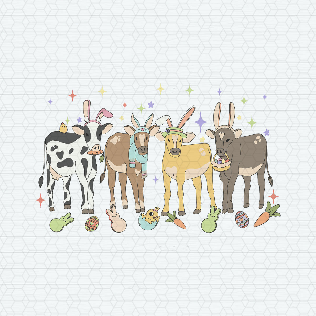 Funny Heifer Easter Cows Bunny SVG - Inspire Uplift