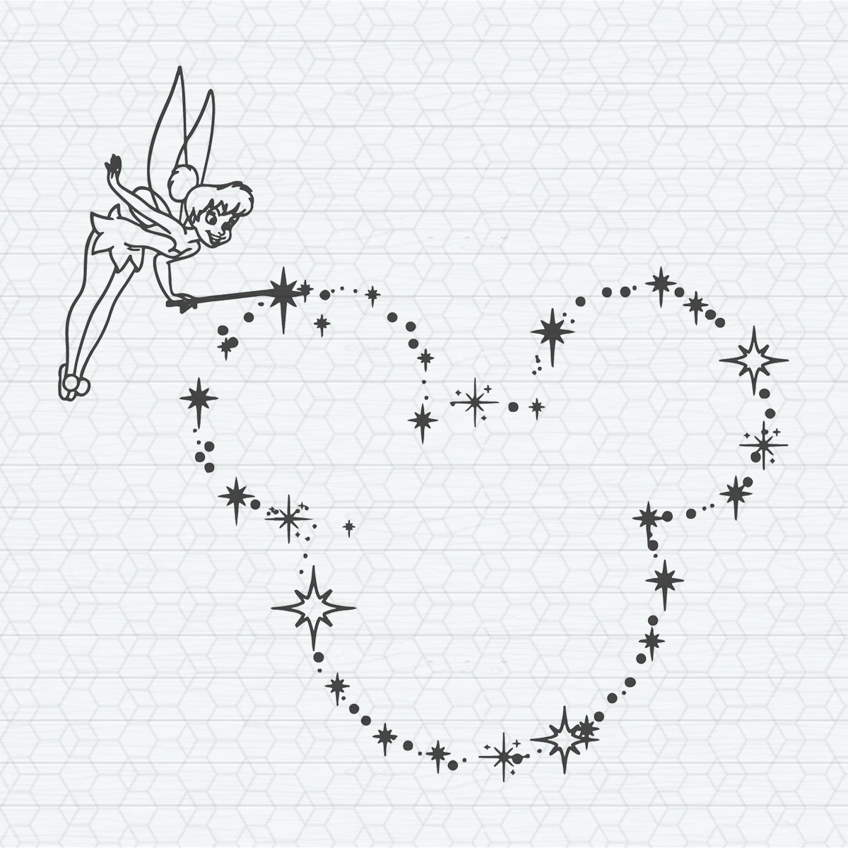 Disney Tinkerbell Mickey Mouse Head SVG | Inspire Uplift