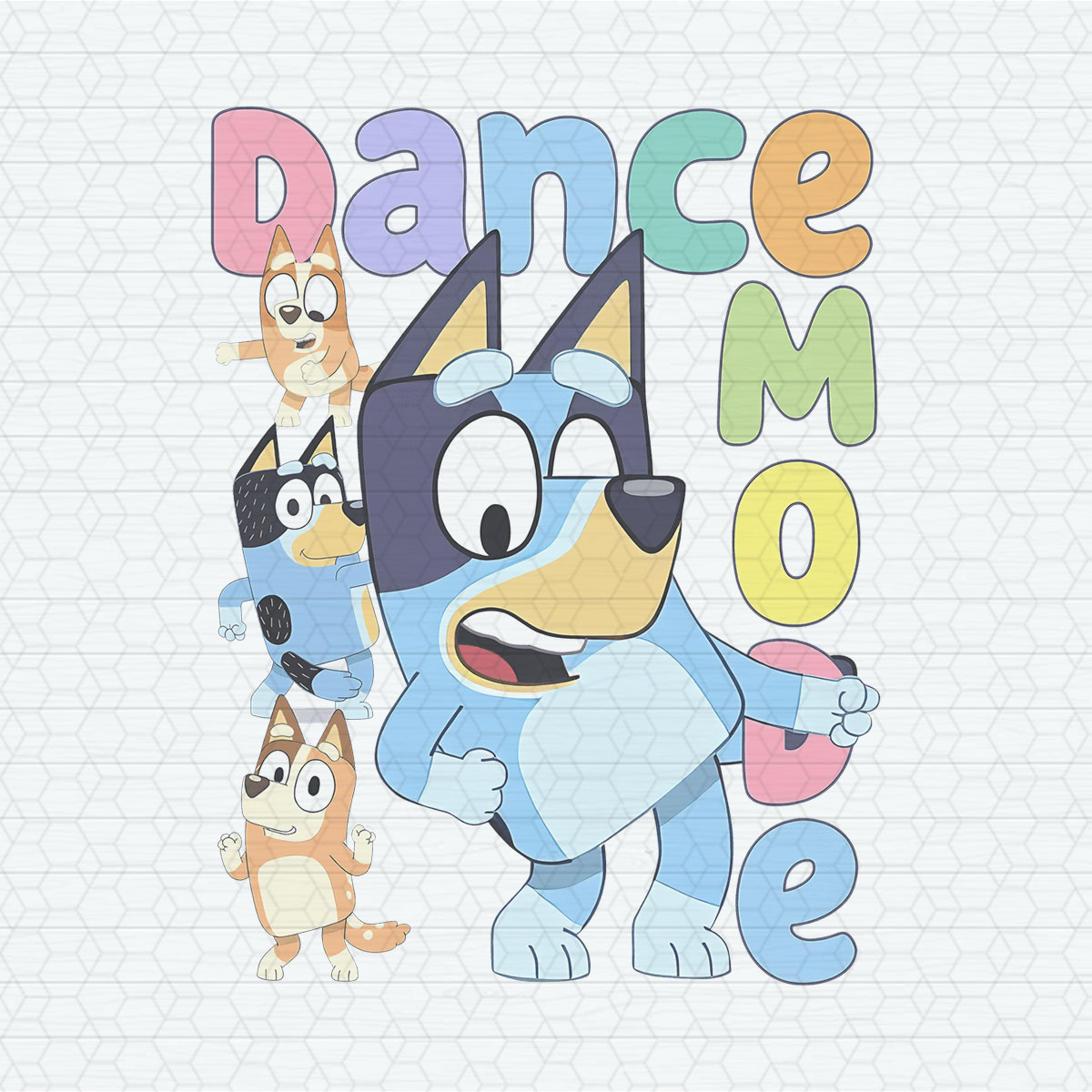 Funny Bluey Family Dance Mode SVG | Inspire Uplift