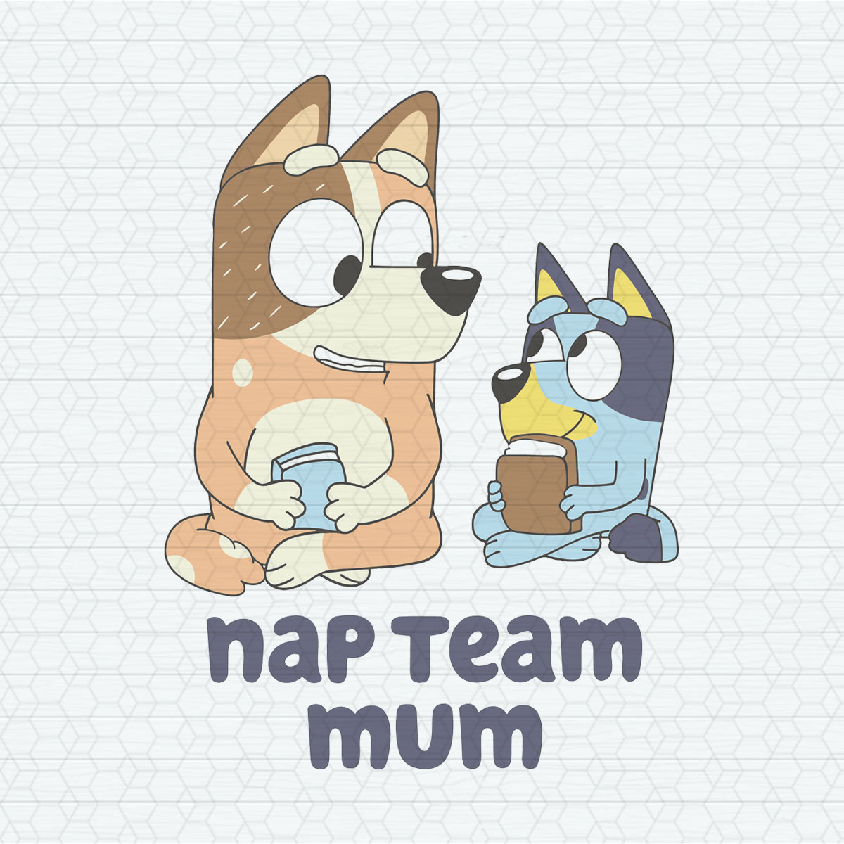 Retro Bluey Nap Team Mum SVG | Inspire Uplift