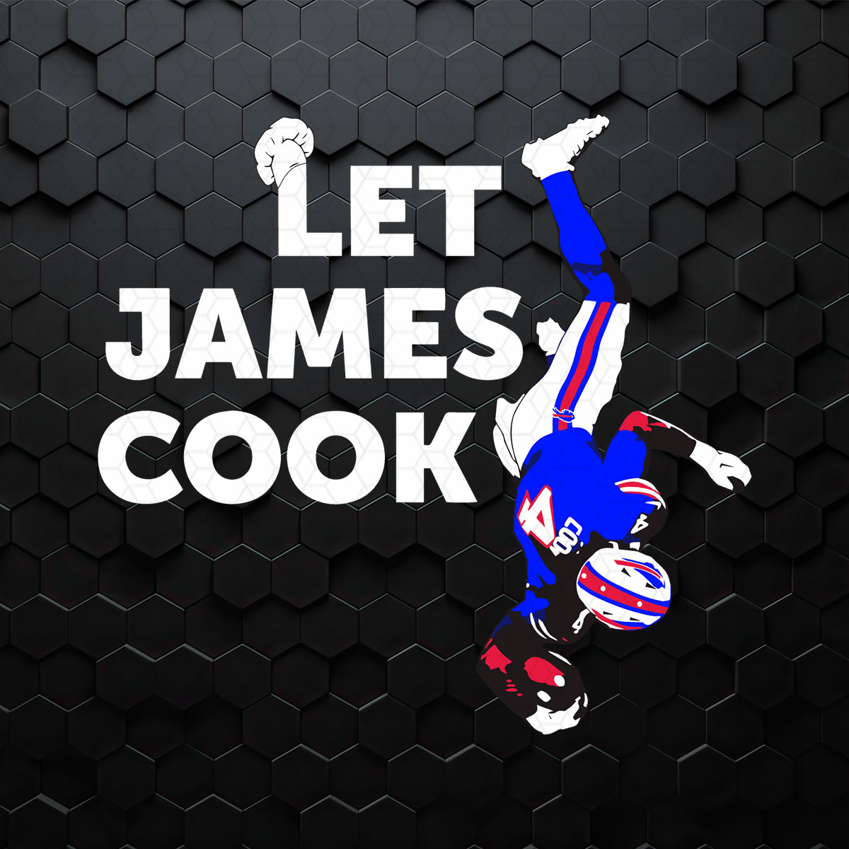 Let James Cook Buffalo Bills SVG Digital Download | Inspire Uplift