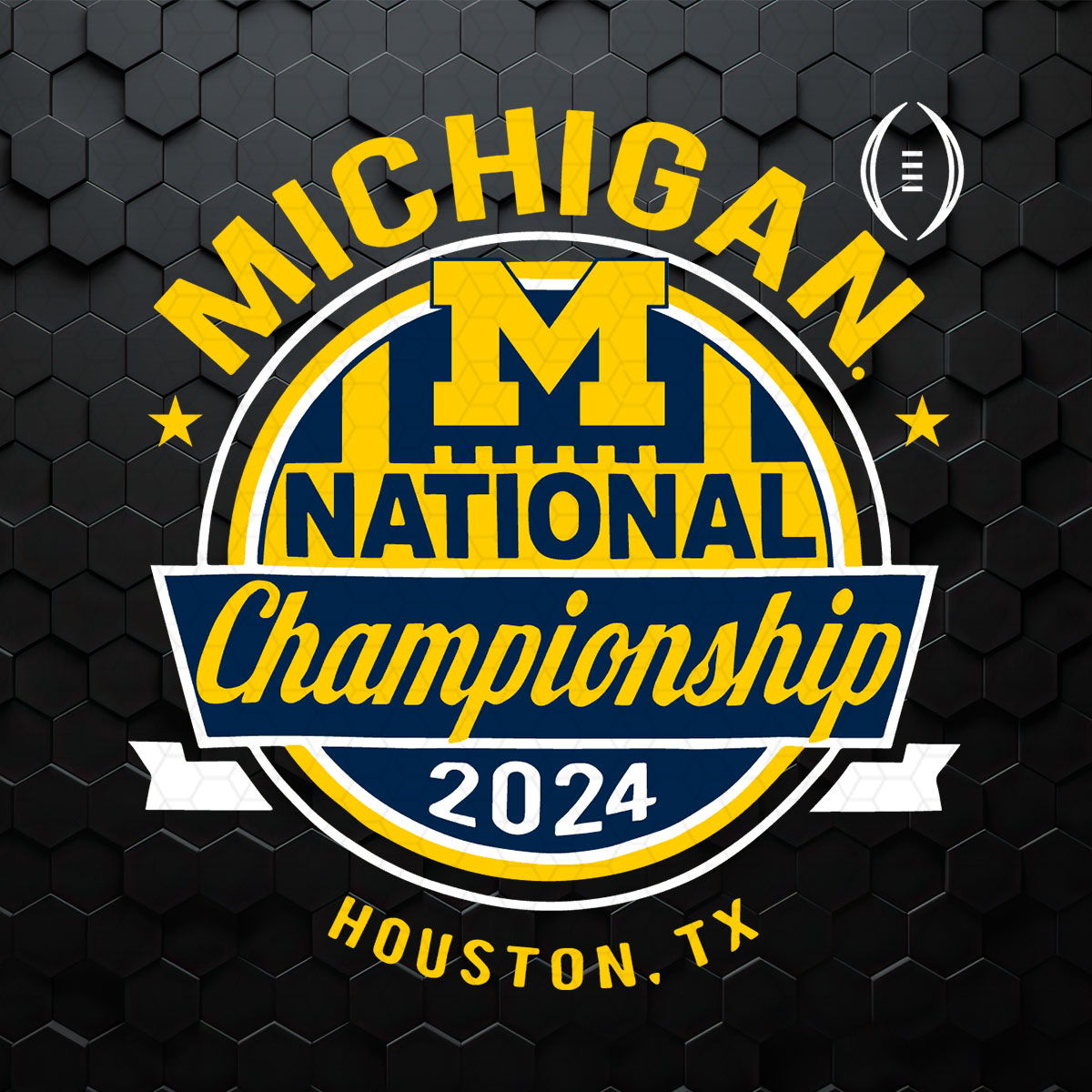 Michigan Wolverines 2024 Cf1p National Championship SVG | Inspire Uplift