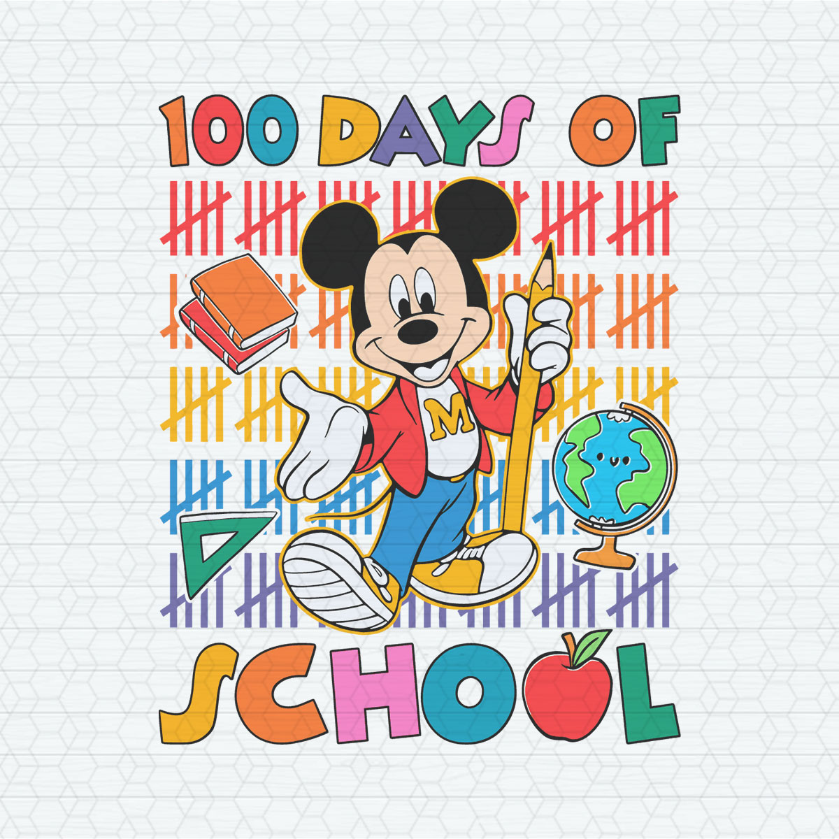 Mickey Mouse 100 Days Of School SVG | Inspire Uplift