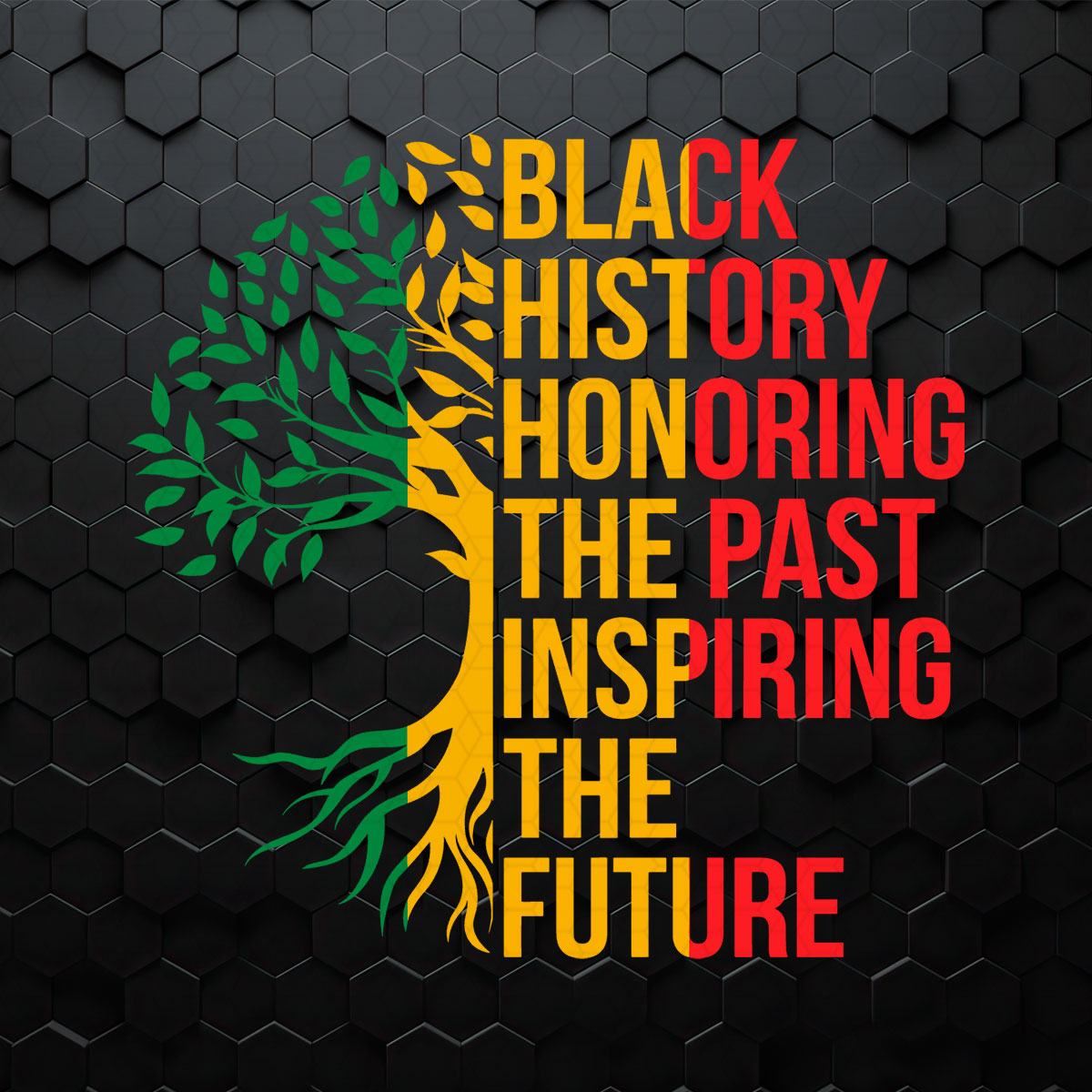 Black History Honoring The Past Inspiring The Future SVG | Inspire Uplift