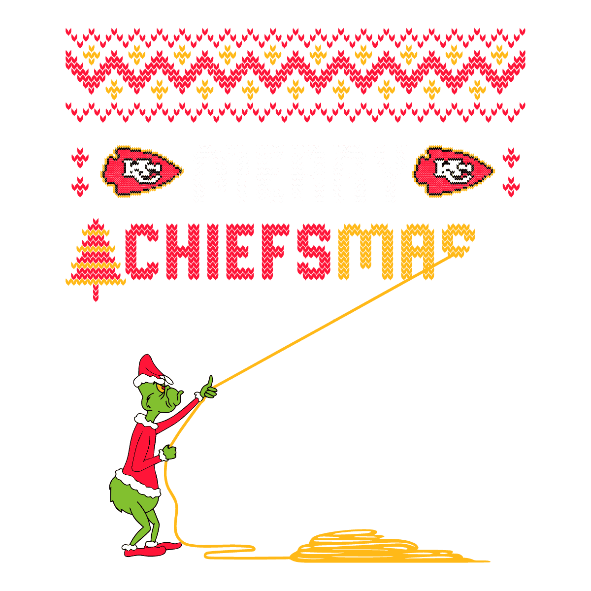 Funny Grinch Merry Chiefsmas Svg | Inspire Uplift