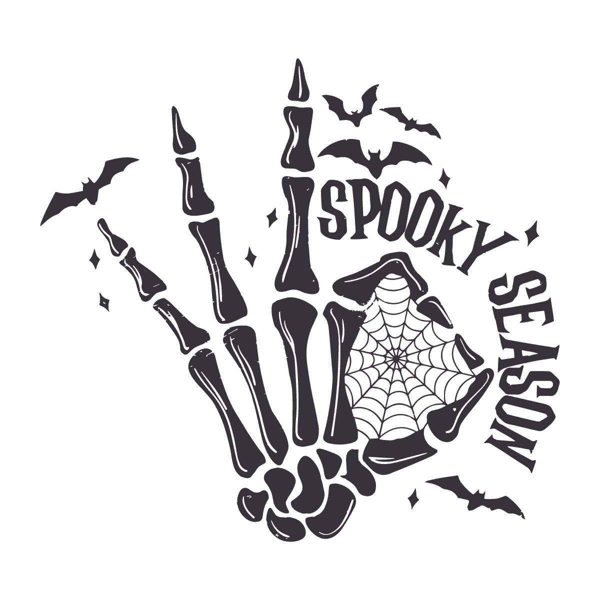 Scary Halloween Spooky Season Skeleton Hand SVG Cricut File | Inspire ...