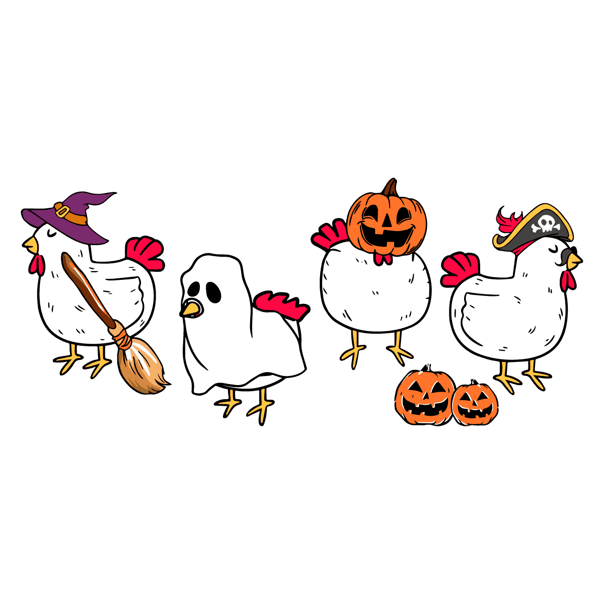 Halloween Chicken SVG Funny Spooky Chicken SVG Cricut File | Inspire Uplift