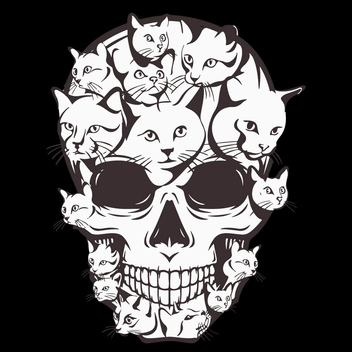 Cat Skull SVG Skull SVG Cat SVG Kitten SVG Horror SVG Hallow | Inspire ...