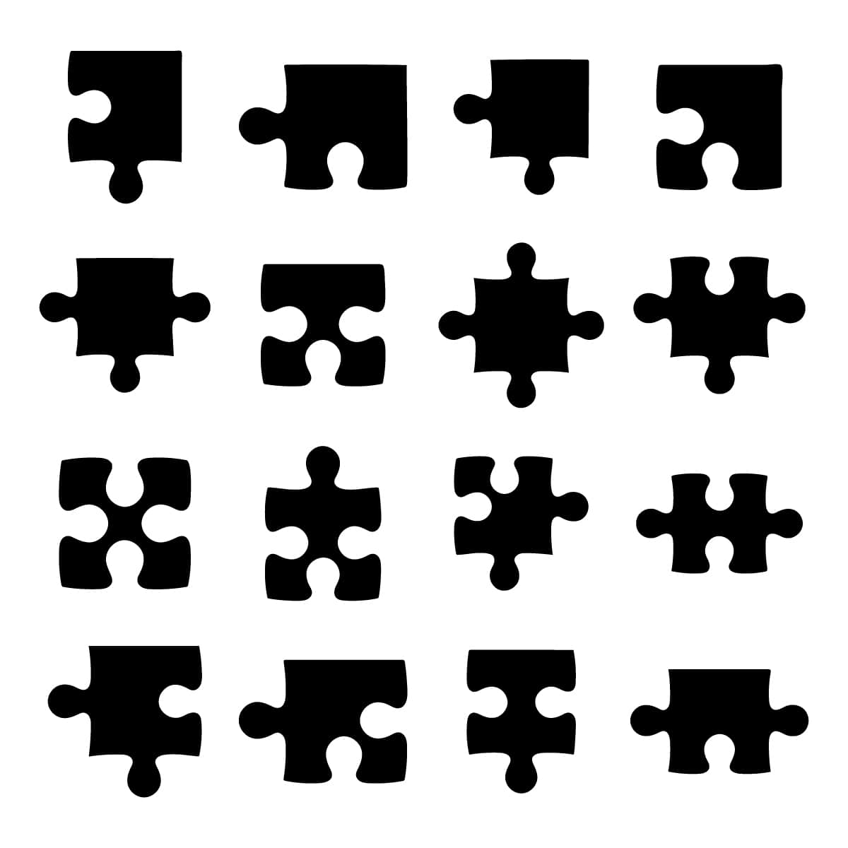 Puzzle SVG Bundle Puzzle Pieces SVG Jigsaw Puzzle Template S | Inspire ...