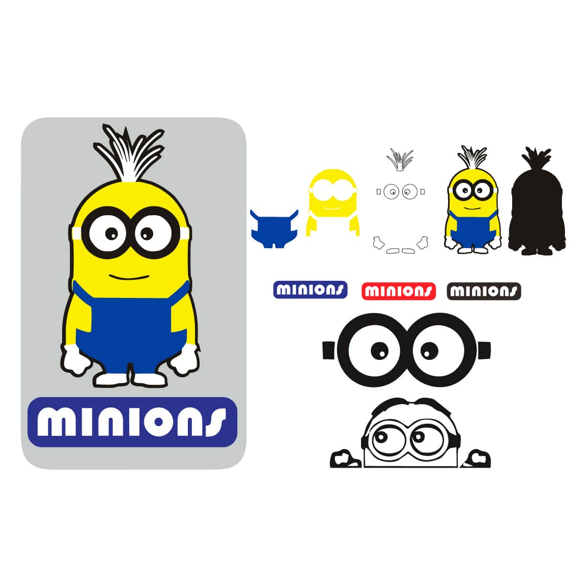 Minions Layered Bundle SVG PNG Cartoon SVG Minions SVG | Inspire Uplift
