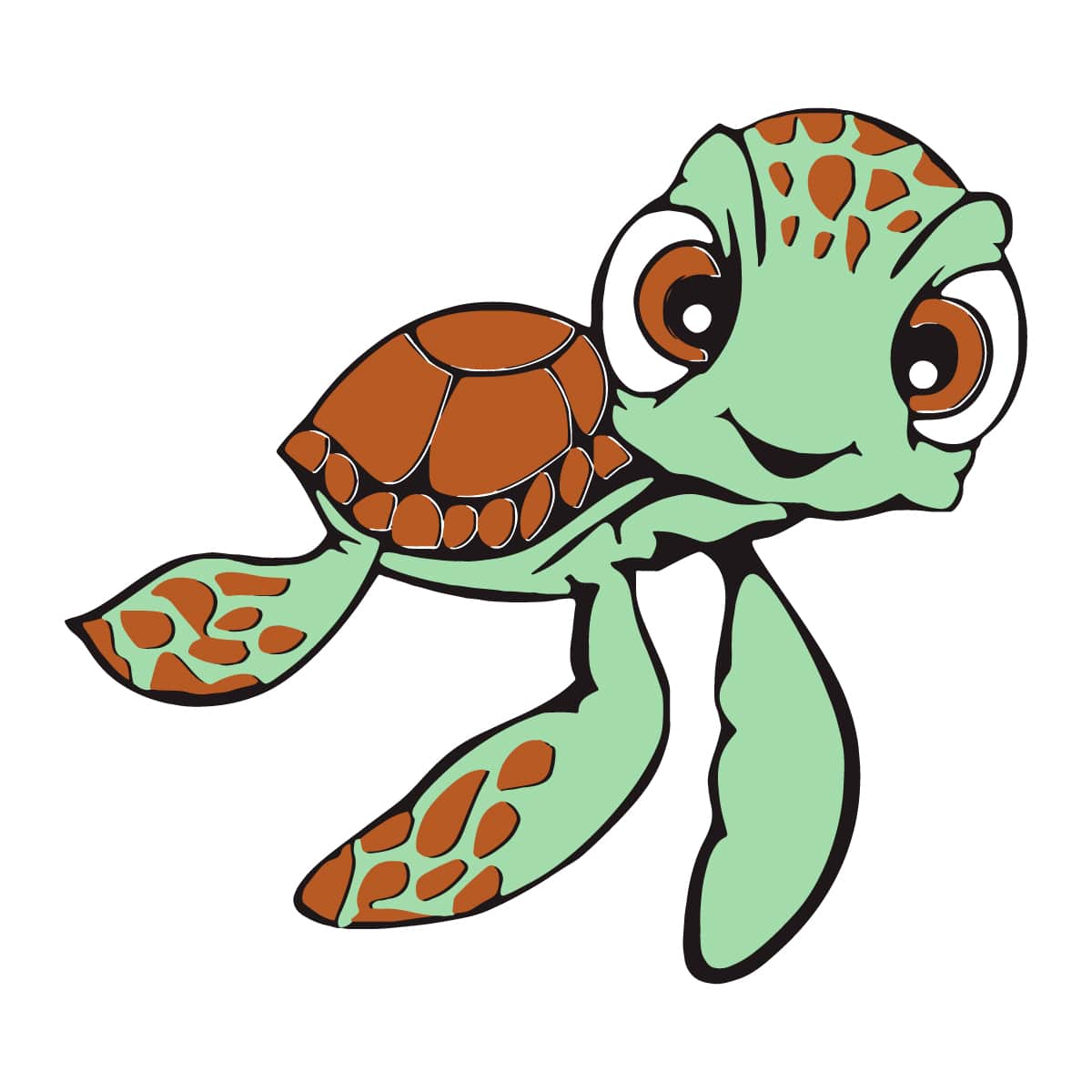 Finding Dory Squirt The Turtle SVG PNG Dxf Eps Finding Dory | Inspire ...