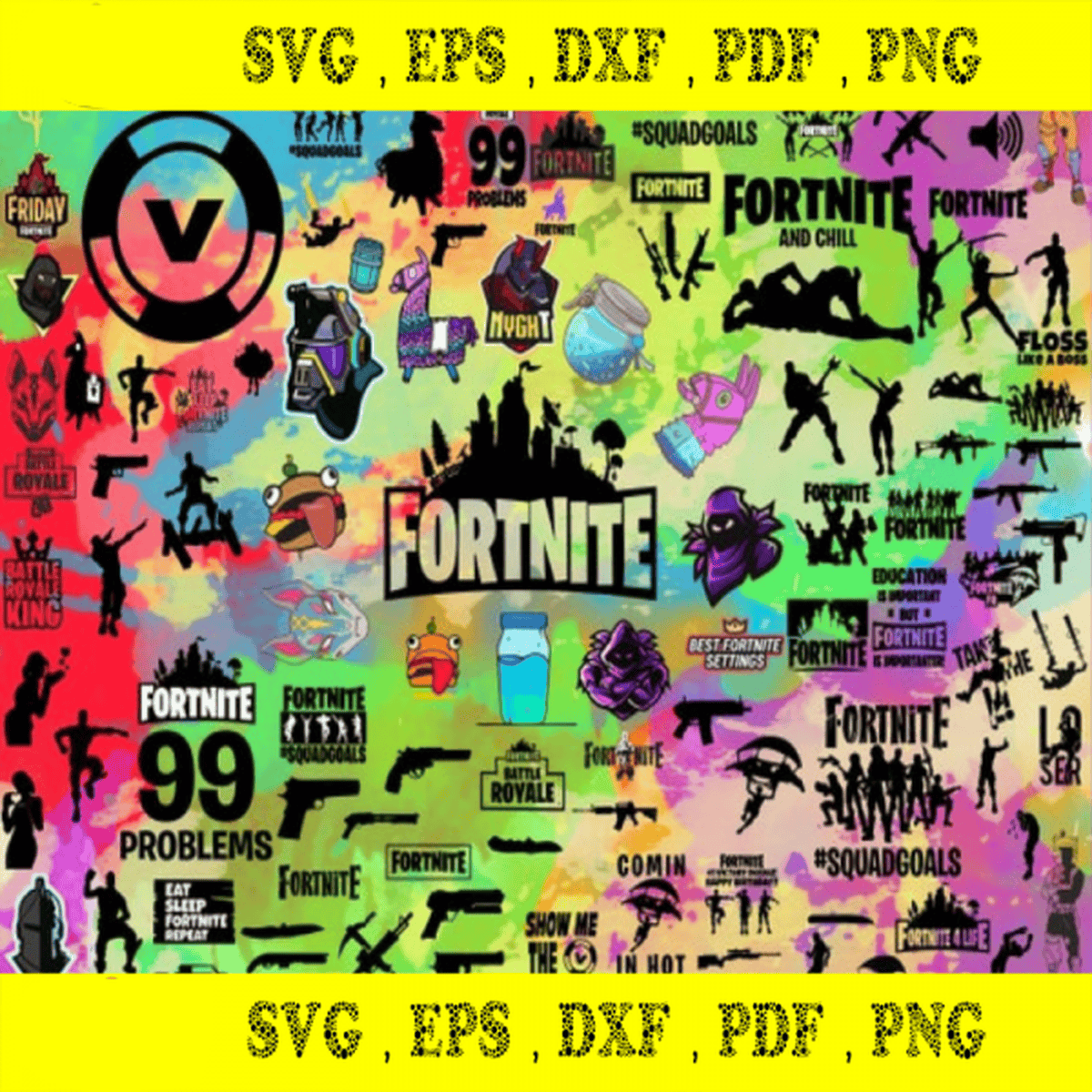 Fortnight SVG Bundle SVG For Cricutfortnight SVG Filesfortni | Inspire ...