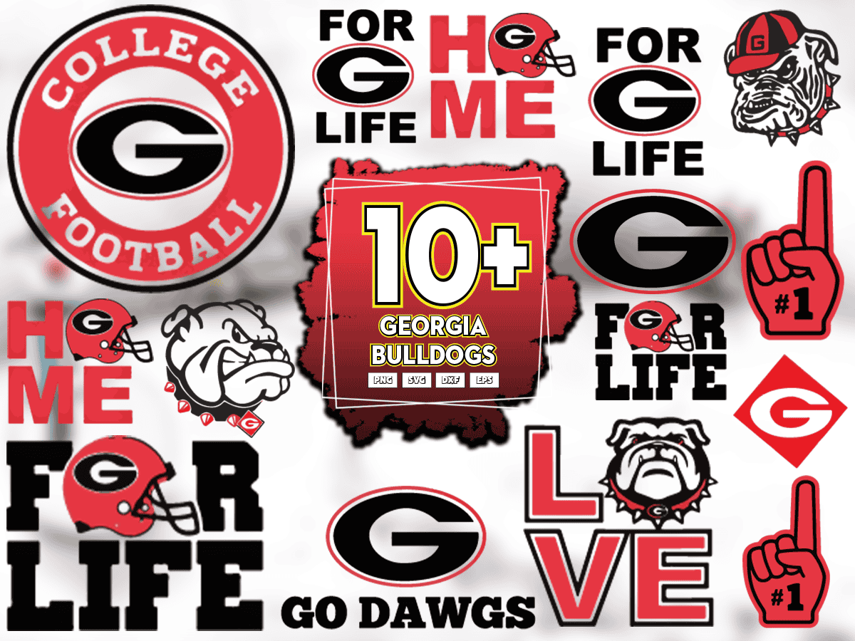 10 Files Georgia Bulldogs Football Svg Bundle, Bulldogs Logo | Inspire ...