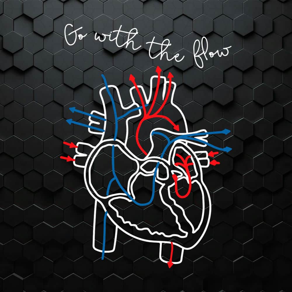 Go With The Flow Cvicu Nurse SVG | Inspire Uplift