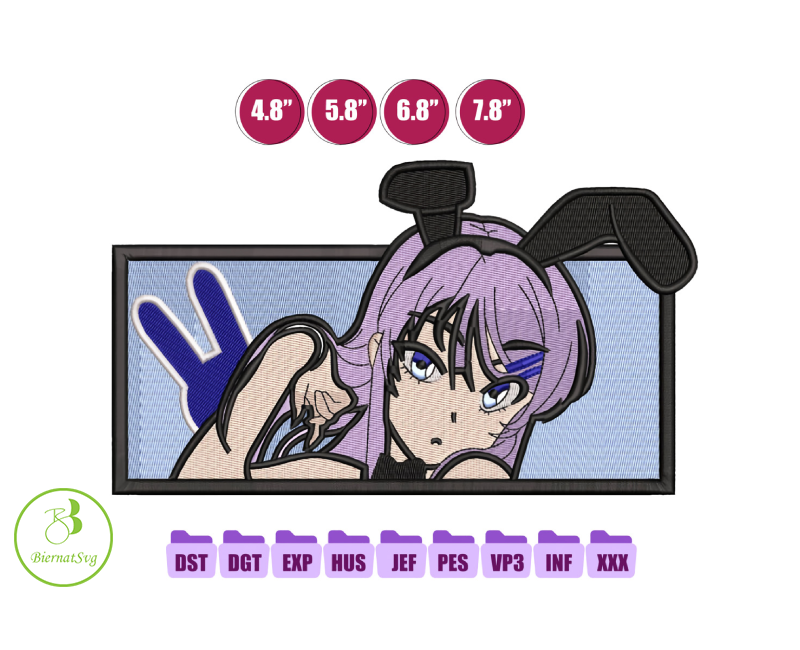 Blue Archive Anime Embroidery Design, Anime Embroidery Desig | Inspire ...