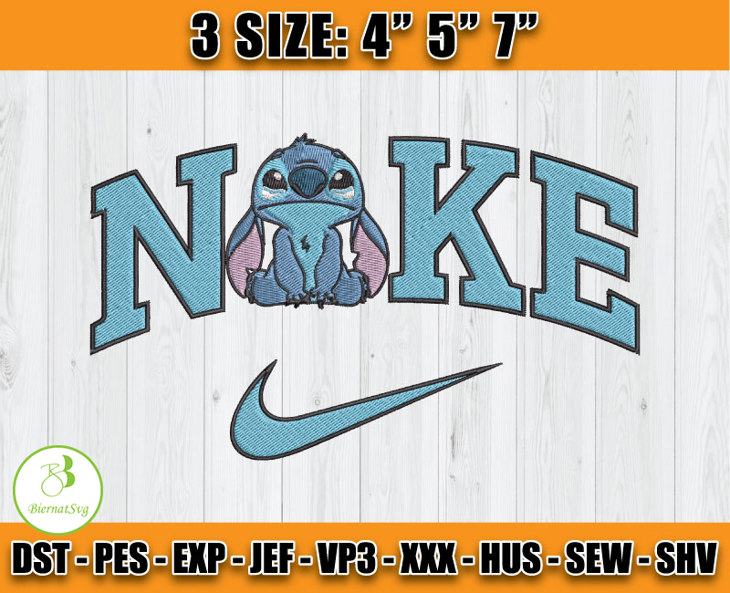 Stitch Disney Embroidery Design File, Stitch Nike Machine Em - Inspire ...